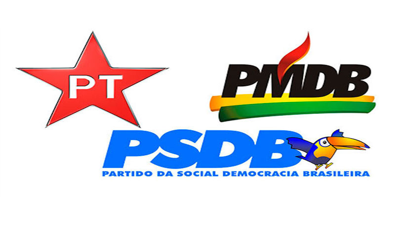 PT, PMDB e PSDB têm maior número de nomes na lista de investigados - Vvale