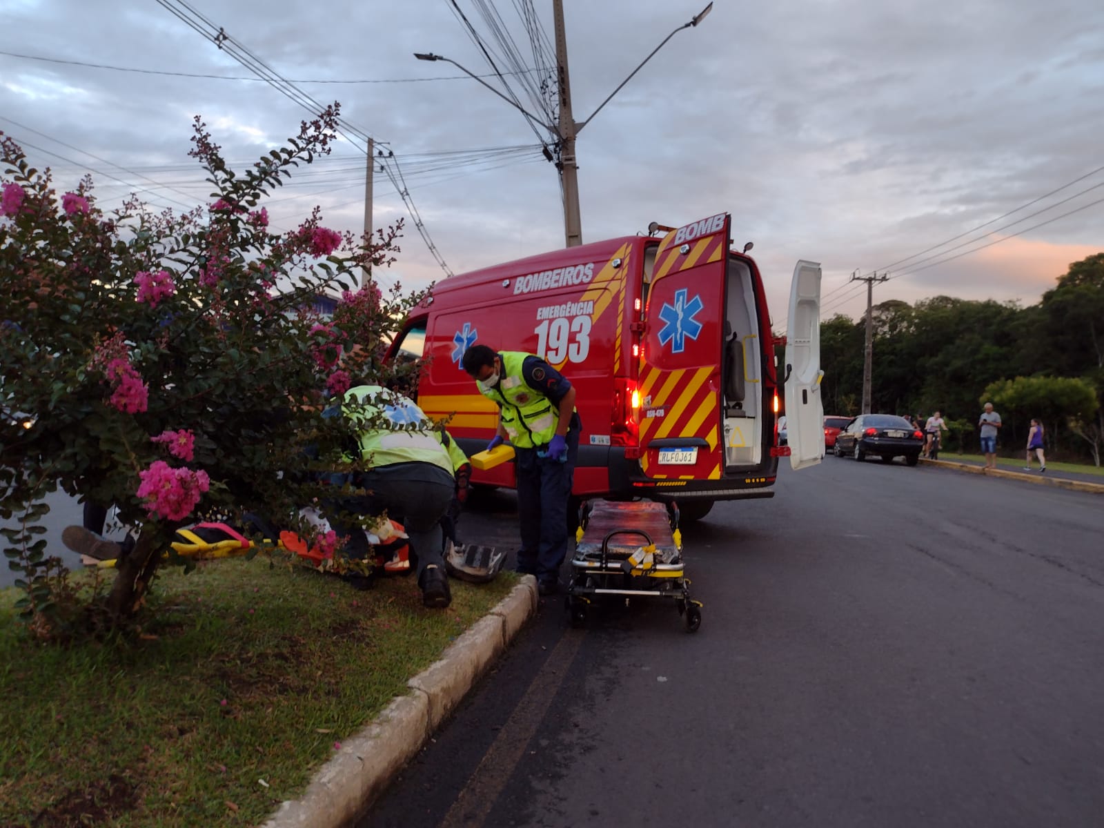 Acidente envolvendo carro e moto é registrado em Porto União