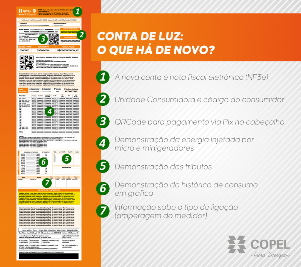 Copel adere à nota fiscal eletrônica e muda configuração visual da ...