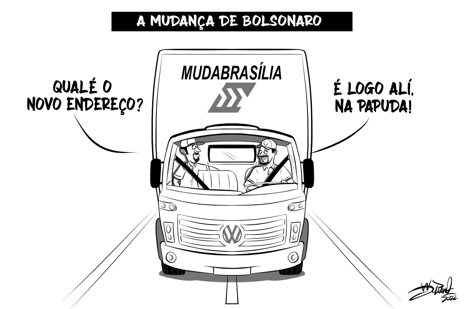 Charge - A mudança de Bolsonaro - Vvale