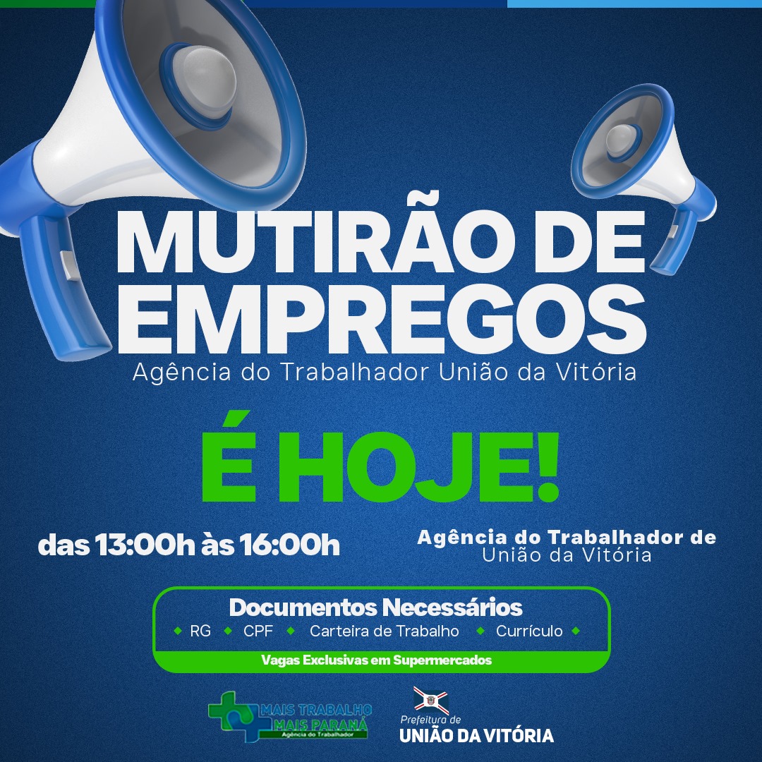 Hoje acontece o Multirão de Emprego - Vvale