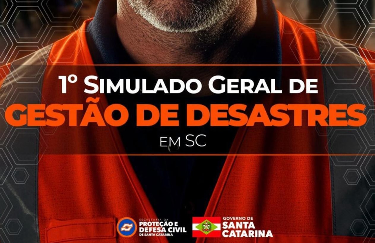 Defesa Civil de SC realiza simulado de emergência neste domingo